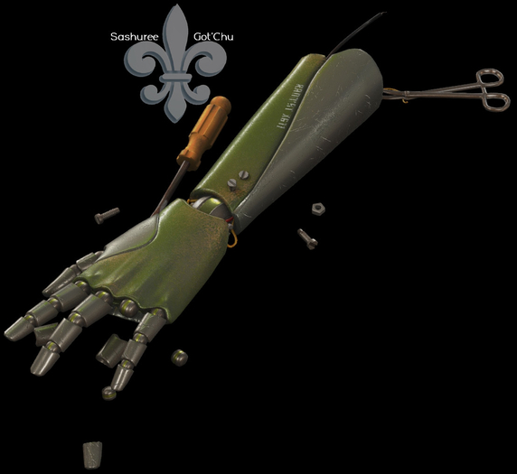 Second Life Marketplace - .random.Matter. - Cyber Doc - Robotic Arm [Green]